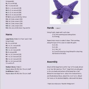 Pokemon Amigurumi Pattern – Haunter | Strings Away